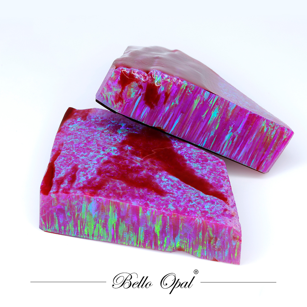 Lab-grown Synthetic Opal Rough Stone | Bello Opal-OP74-RG