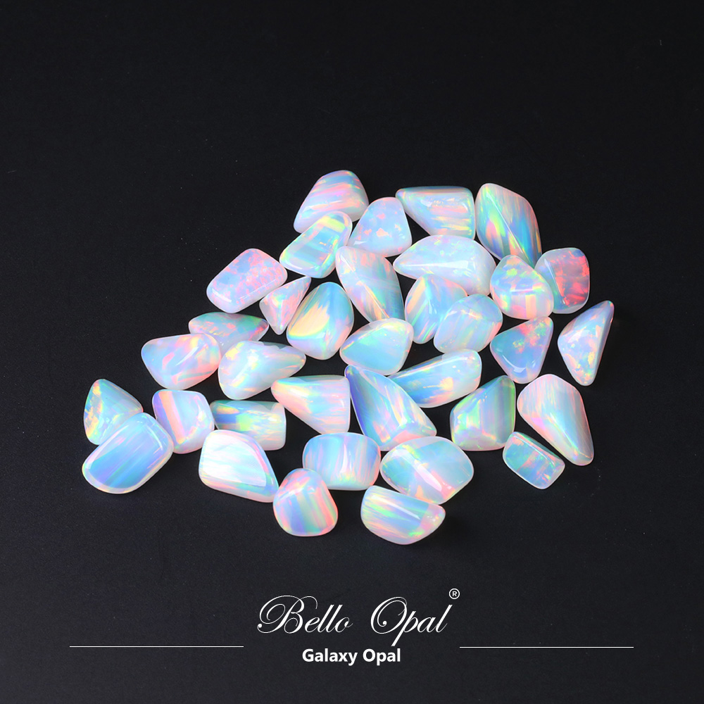 Lab-grown Synthetic Opal (Resin Free) Tumbled Beads/ Tumbled Opal ...