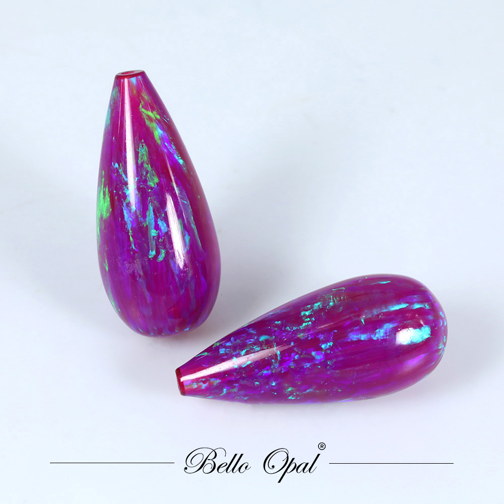 Lab-grown Synthetic Opal Drops | Bello Opal-OP39-TDL